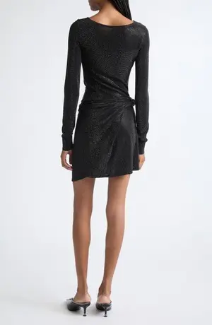 Alexander Wang Long Sleeve Twist Jersey Sweater Dress