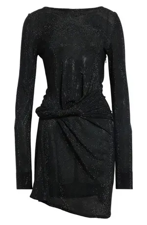 Alexander Wang Long Sleeve Twist Jersey Sweater Dress