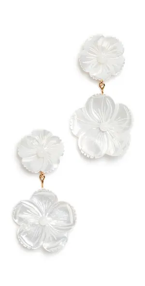 JENNIFER BEHR Tessa Earrings - Mother Of Pearl