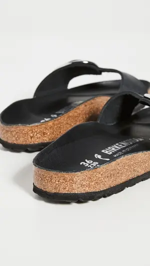 BIRKENSTOCK Madrid Big Buckle Sandals - Black