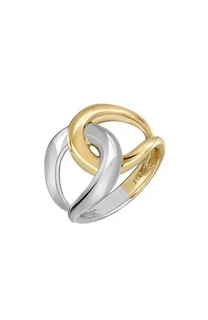Bony Levy 14k Gold Two-tone Statement Ring - 14kw
