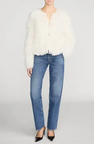 FRAME The Fringe Sweater Jacket
