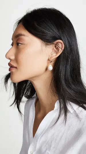 Brinker & Eliza Back To Basics Huggie Earrings