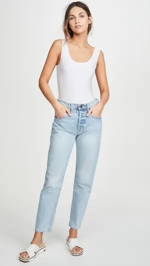 Commando Butter Tank Thong Bodysuit - White