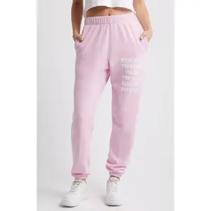 BOYS LIE 1-800 Revamped Slim Waffle Knit Graphic Joggers