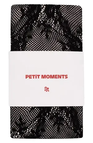 PETIT MOMENTS Stretch Lace Tights - Black