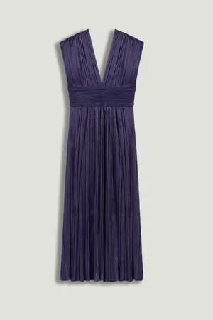 NOCTURNE V-neck Midi Sleeveless Dress