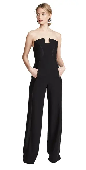 Black Halo Lena Jumpsuit - Black