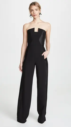 Black Halo Lena Jumpsuit - Black