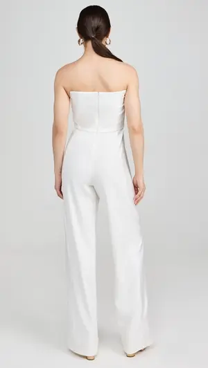 Black Halo Lena Jumpsuit - Crystal/porcelain