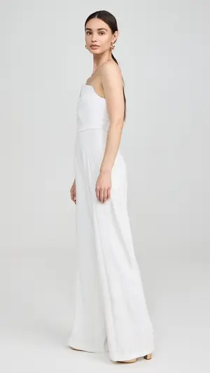 Black Halo Lena Jumpsuit - Crystal/porcelain