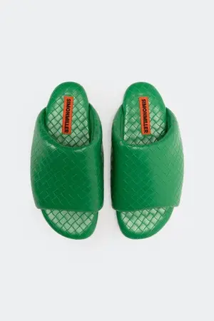 SIMONMILLER Woven Bubble Slide Sandal