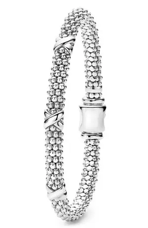 Lagos Three-station Caviar Beaded Bracelet