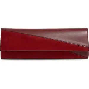 Proenza Schouler Hex Calfskin Clutch - Madder