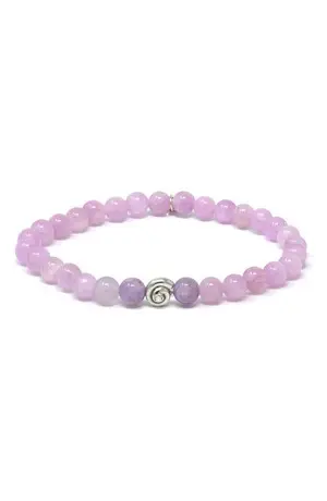 Anzie Boheme Cape Amethyst Bracelet With Sterling Silver Spiral