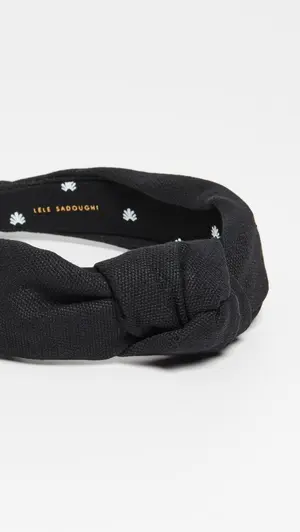 Lele Sadoughi Classic Black Headband