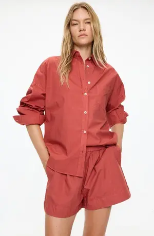 LMND Chiara Button-up Shirt - Henna