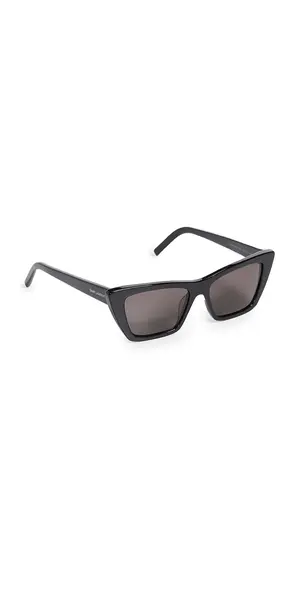 Saint Laurent Saint Laurent Narrow Cat Eye Sunglasses One-color
