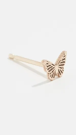 Zoe Chicco 14k Gold Butterfly Single Stud Earring - Yellow Gold