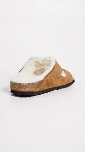 BIRKENSTOCK Arizona Shearling Sandals - Mink