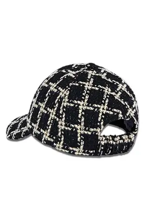 Eugenia Kim Windowpane Tweed Baseball Cap