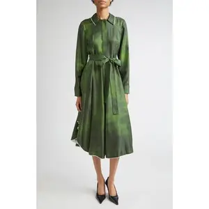 Dark Green Silk Dresses