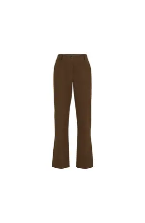 Brunello Cucinelli Stretch Cotton Moleskin Cigarette Trousers