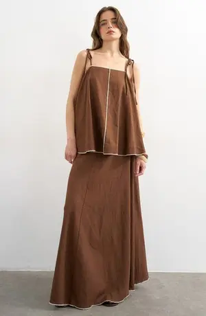 Topshop Linen Blend Cami