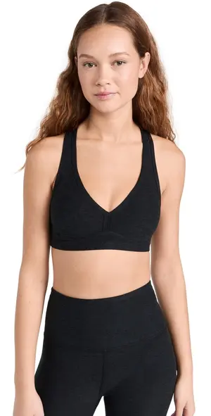 Beyond Yoga Spacedye Lift Your Spirits Bra - Darkest Night