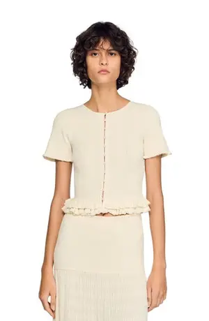 Sandro Ruffle Sweaters For Women