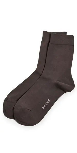 Falke Cotton Touch Ankle Socks - Dark Brown