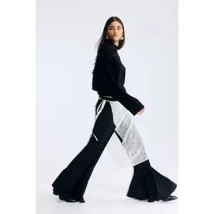 H&m Lace Wrap Midi Skirt