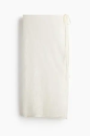H&m Lace Wrap Midi Skirt