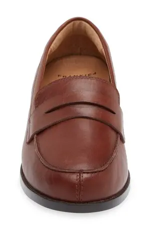 FRANKIE4 Classic Leather Penny Loafers - Deep Tan