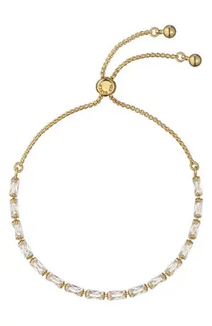 Ted Baker London Isela Cubic Zirconia Baguette Bracelet - Gold Tone/ Clear Crystal