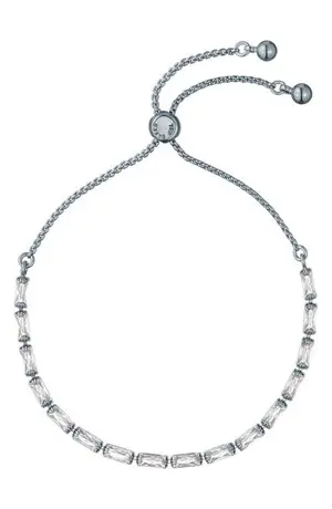 Ted Baker London Isela Cubic Zirconia Baguette Bracelet - Silver Tone/ Clear Crystal