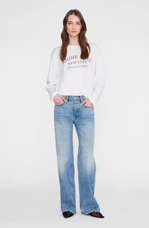 ANINE BING Ivan New York Stencil Long Sleeve