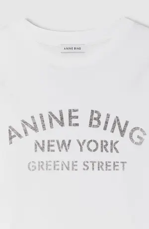 ANINE BING Ivan New York Stencil Long Sleeve