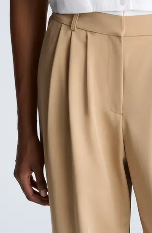 KENNETH COLE Wide-leg Pleated Pants