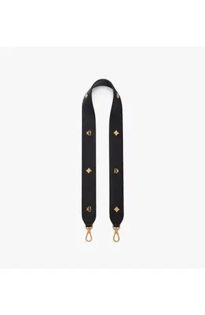 Mcm Pina Shoulder Strap In Studded Calfskin