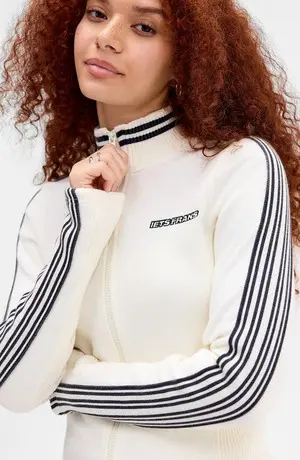IETS FRANS Trip Track Cotton Knit Full Zip Jacket