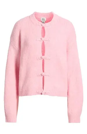 BDG URBAN OUTFITTERS Knot Fastening Cardigan - Pink