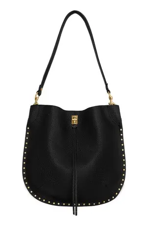 Rebecca Minkoff Darren Slim Leather Shoulder Bag With Stud Detailing