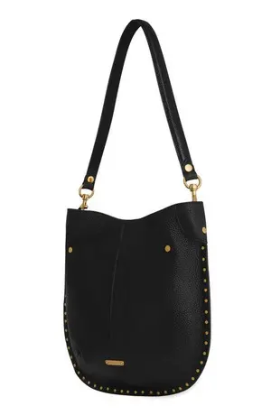 Rebecca Minkoff Darren Slim Leather Shoulder Bag With Stud Detailing
