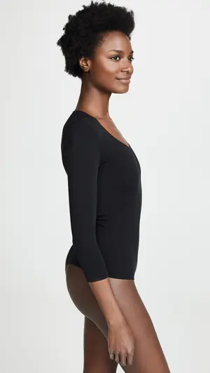 Wolford Tokio Thong Bodysuit - Black