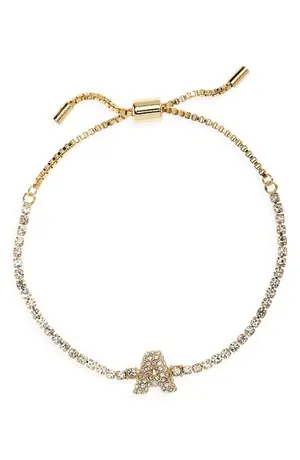 Baublebar Initial Tennis Slider Bracelet - Gold A