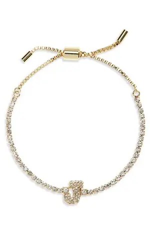Baublebar Initial Tennis Slider Bracelet - Gold J