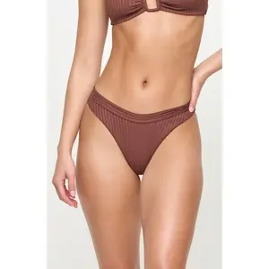 L*Space Mercer Rib Bikini Bottom - Cafe