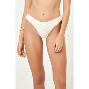 L*Space Mercer Rib Bikini Bottom - Cream