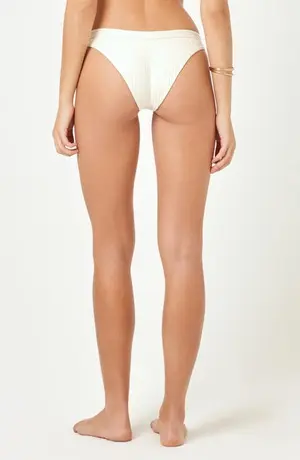 L*Space Mercer Rib Bikini Bottom - Cream